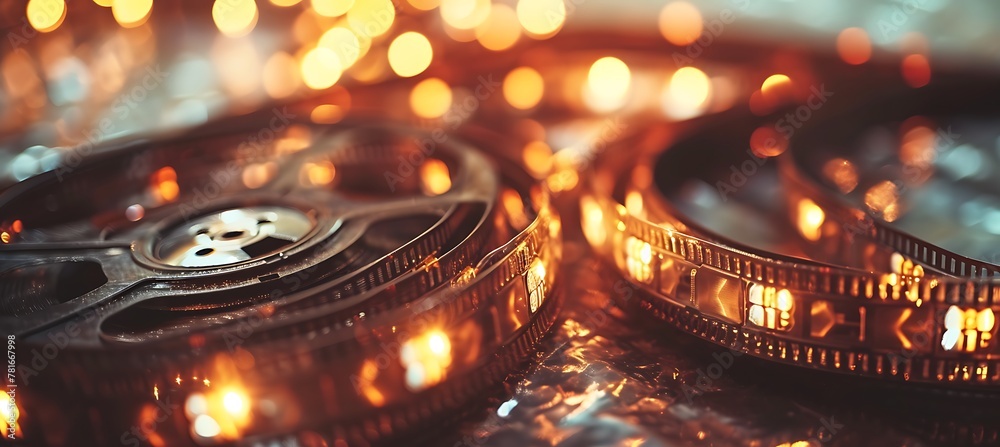 High-Contrast Cinematic Banner: Ideal for Showcasing Movie Titles ...