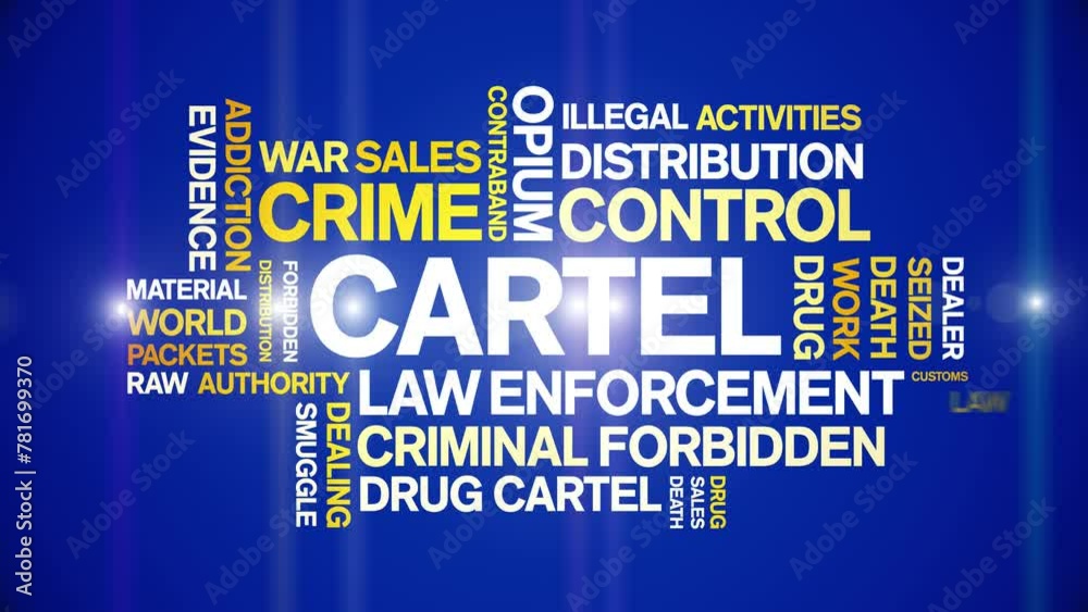 Cartel animated word cloud;text design animation tag kinetic typography ...