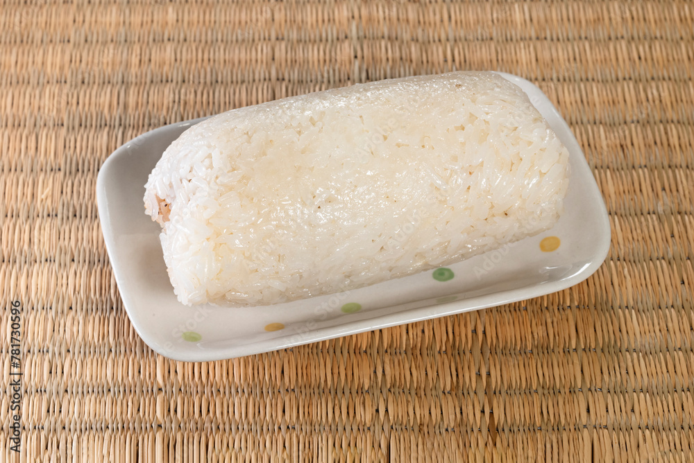 Taiwanese rice ball are made from glutinous rice and usually come with ...