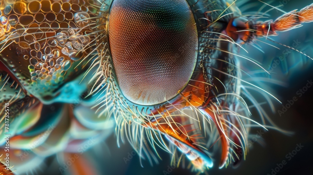 As seen through a microscope the intricate network of nerves and ...