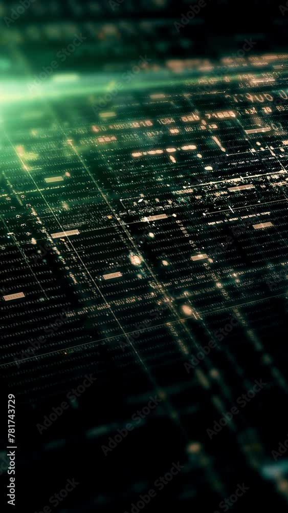 Futuristic metaverse hi-tech digital data telemetry with encrypted ...