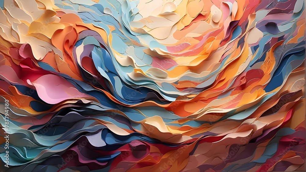 Imagine a canvas alive with vibrant colors, swirling patterns, and ...