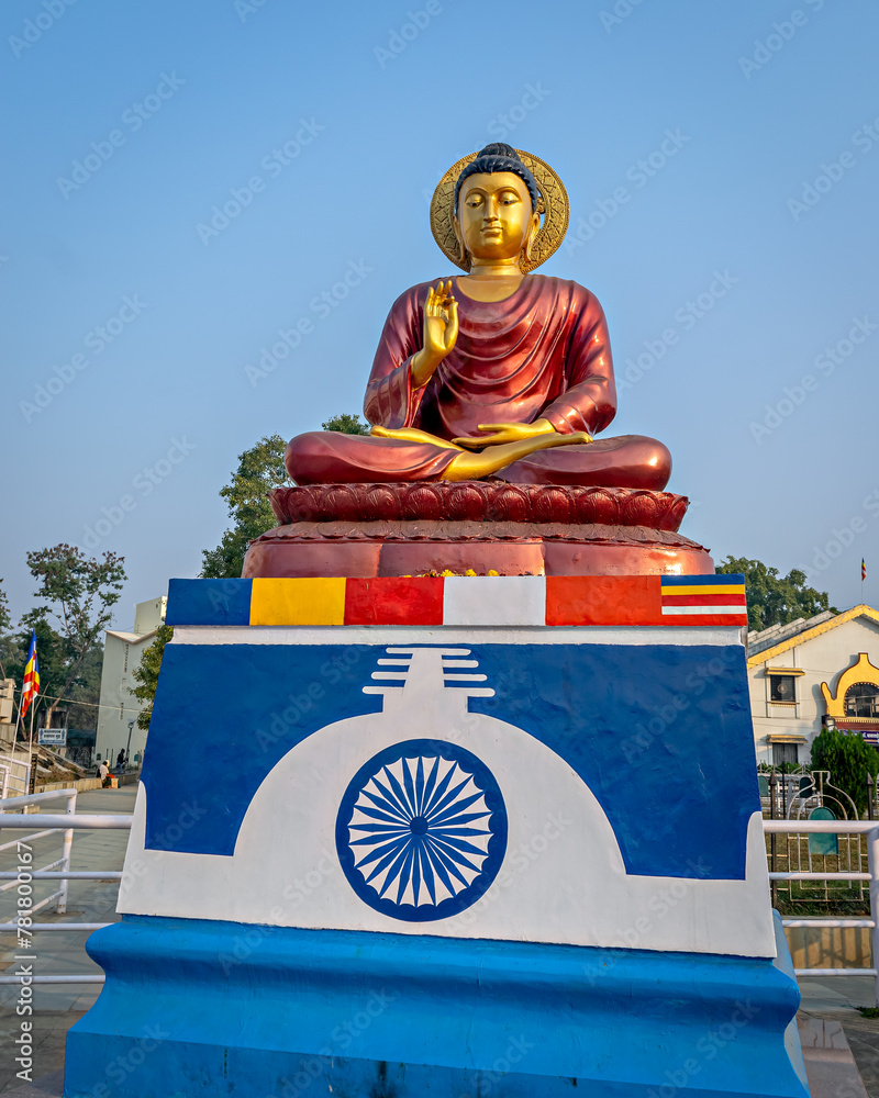 Gautam Buddha statue at Deekshabhoomi-a sacred monument of Navayana ...
