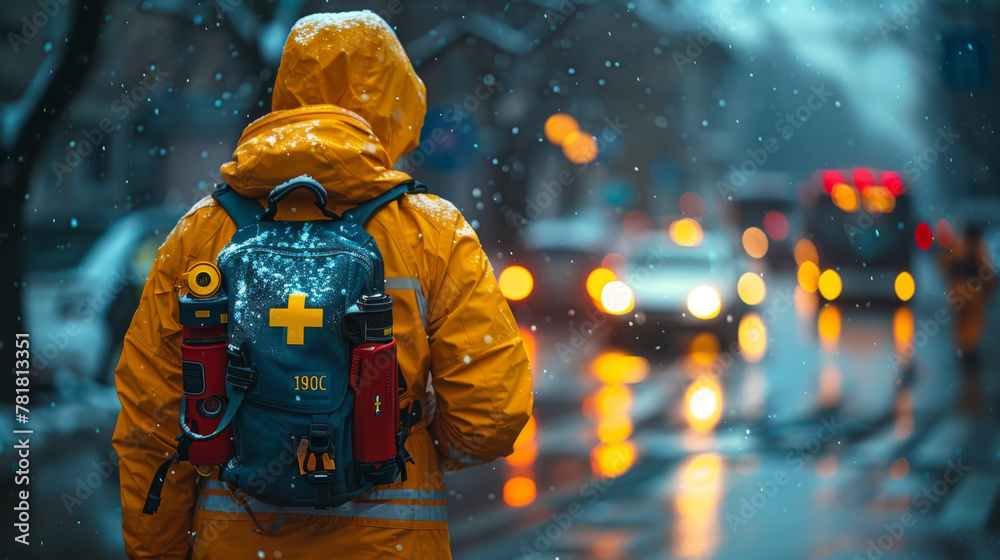 Hand of the doctor with defibrillator. Teams of the Emergency medical ...