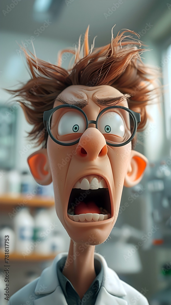 Cartoon Characters Rebelling Against Unethical Scientist s Experiments ...