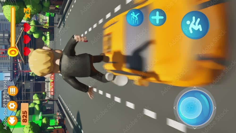 Vertical video of a player completing the fun running mobile video game ...