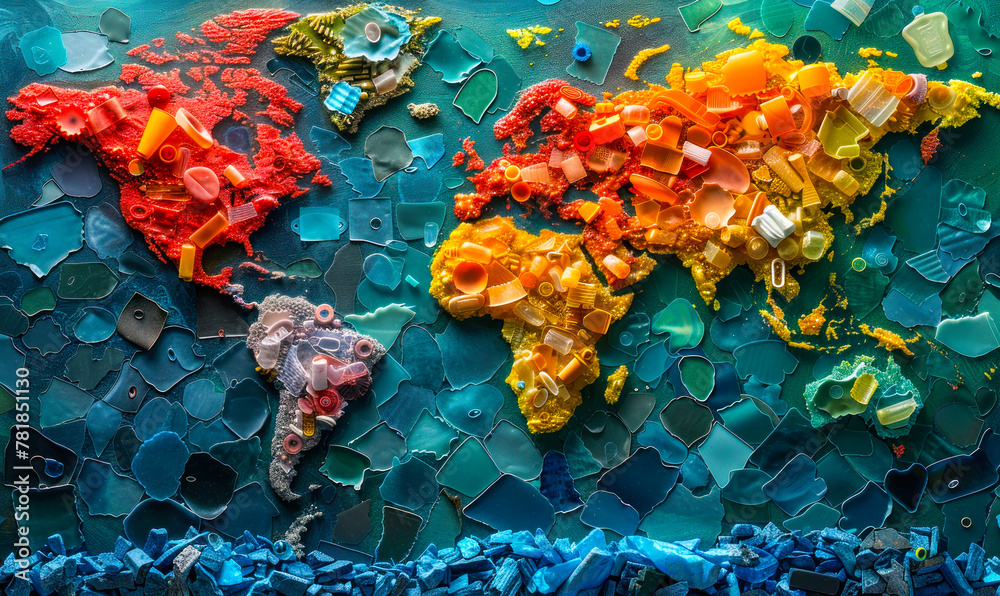 Global environmental issue of microplastic pollution depicted by ...