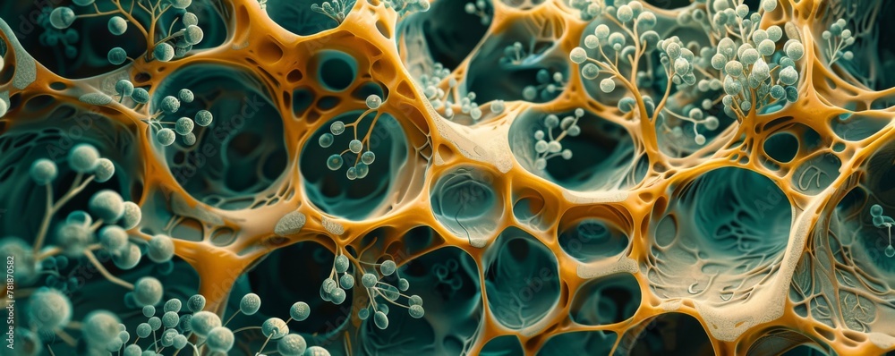 Xylem and phloem tissues, nutrient transport, plant vascular system ...