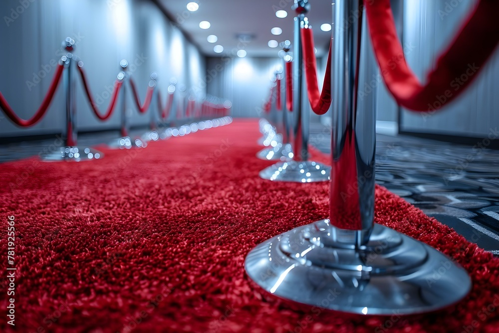 Exclusive Red Carpet Pathway for a Star-Studded Gala Night. Concept ...