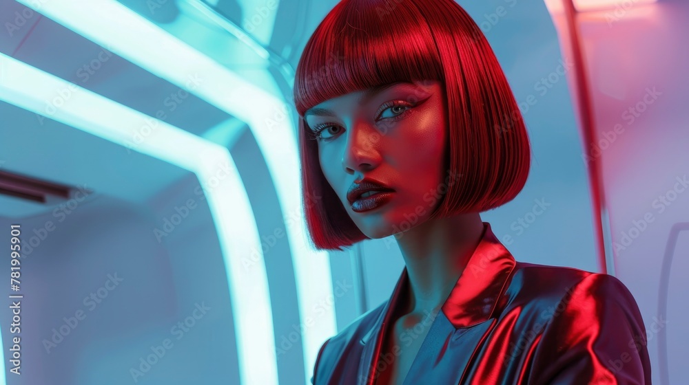 Photo Of Woman With A Dark Red Bob Hairstyle, Background Images , Hd ...