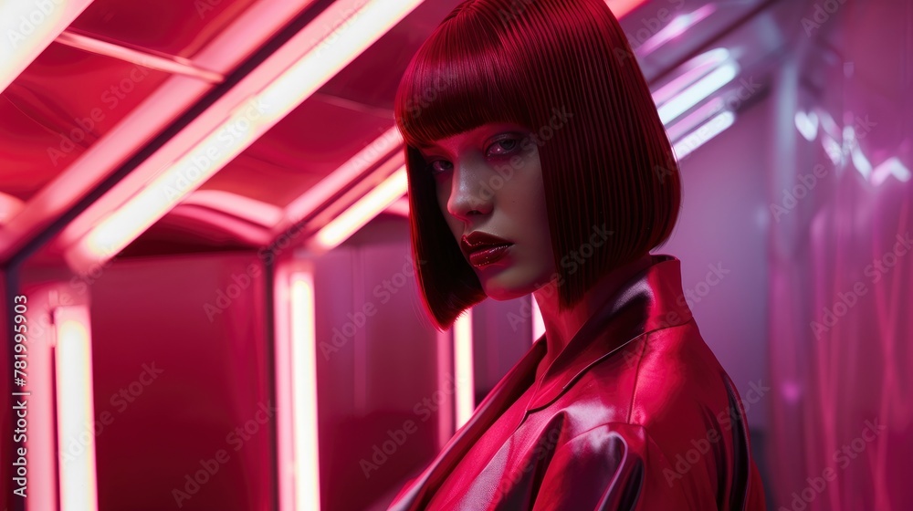 Photo Of Woman With A Dark Red Bob Hairstyle, Background Images , Hd ...