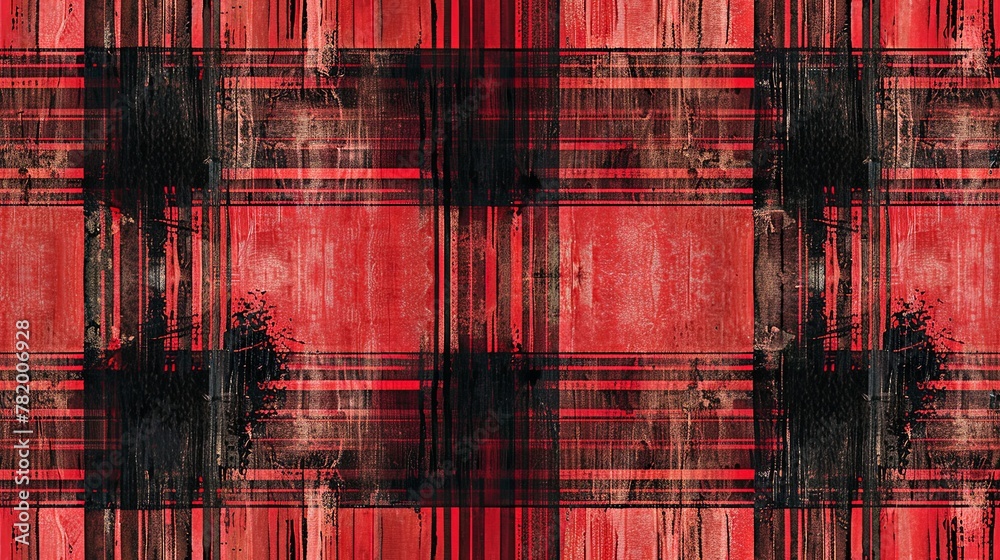 Vintage grunge plaid pattern. Retro rebellion concept with timeless ...