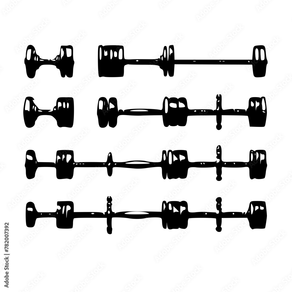 Vetor do Stock: gym Svg, workout Svg, svg bundle, svg files, training ...