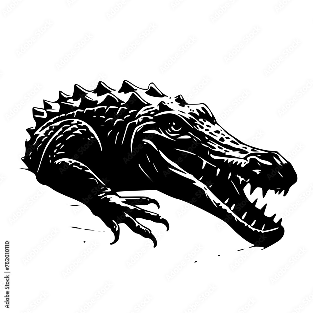 Vetor do Stock: Alligator SVG Bundle, Reptile svg, Alligator dxf ...