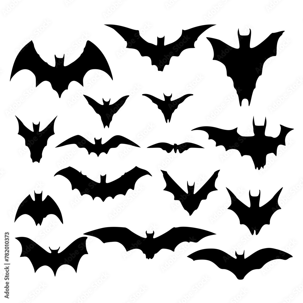 Vetor de Halloween Bats SVG, Bats Bundle Svg, Bats Clipart, Bats Cut ...