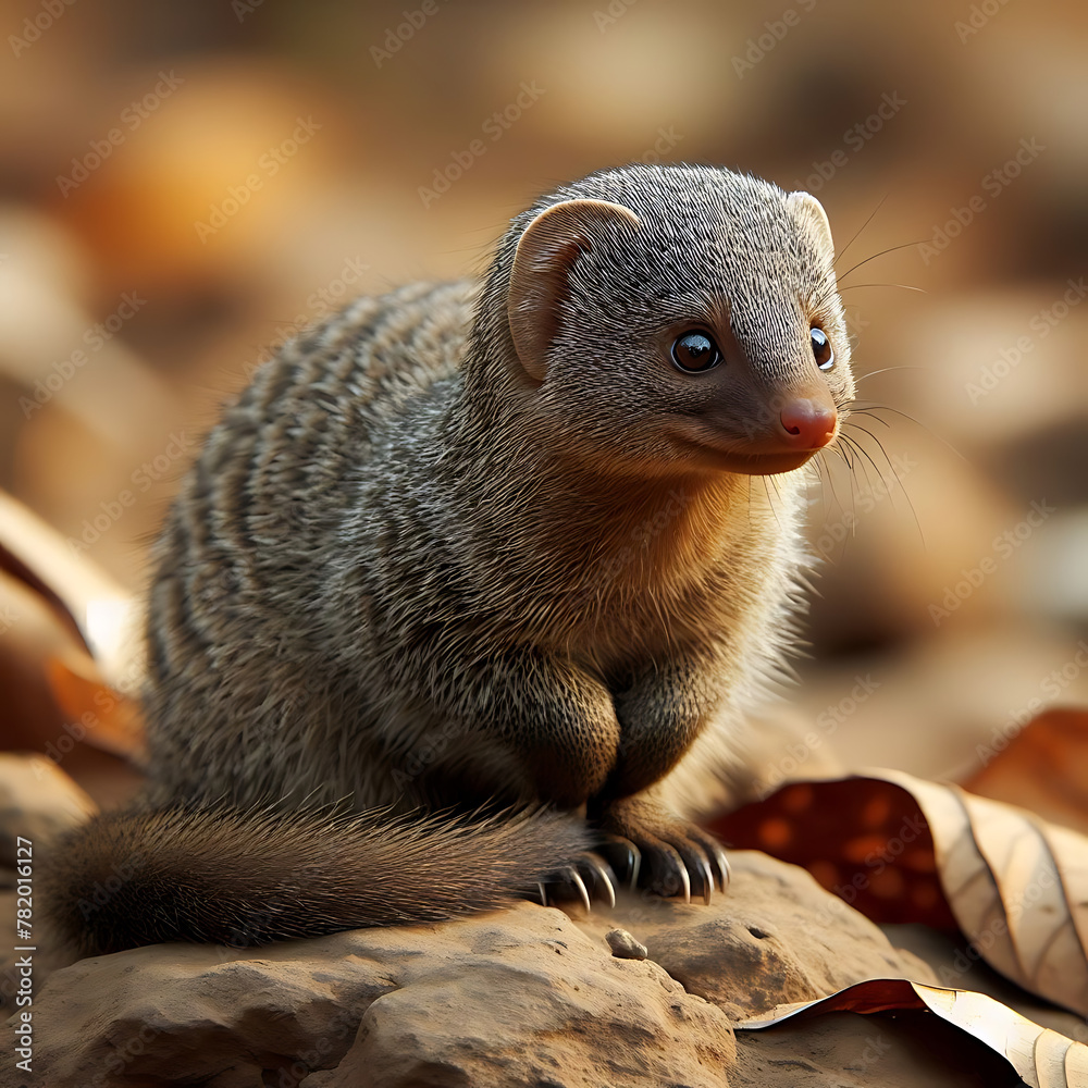 meerkat on the lookout. meerkat on guard. Common This image shows a ...
