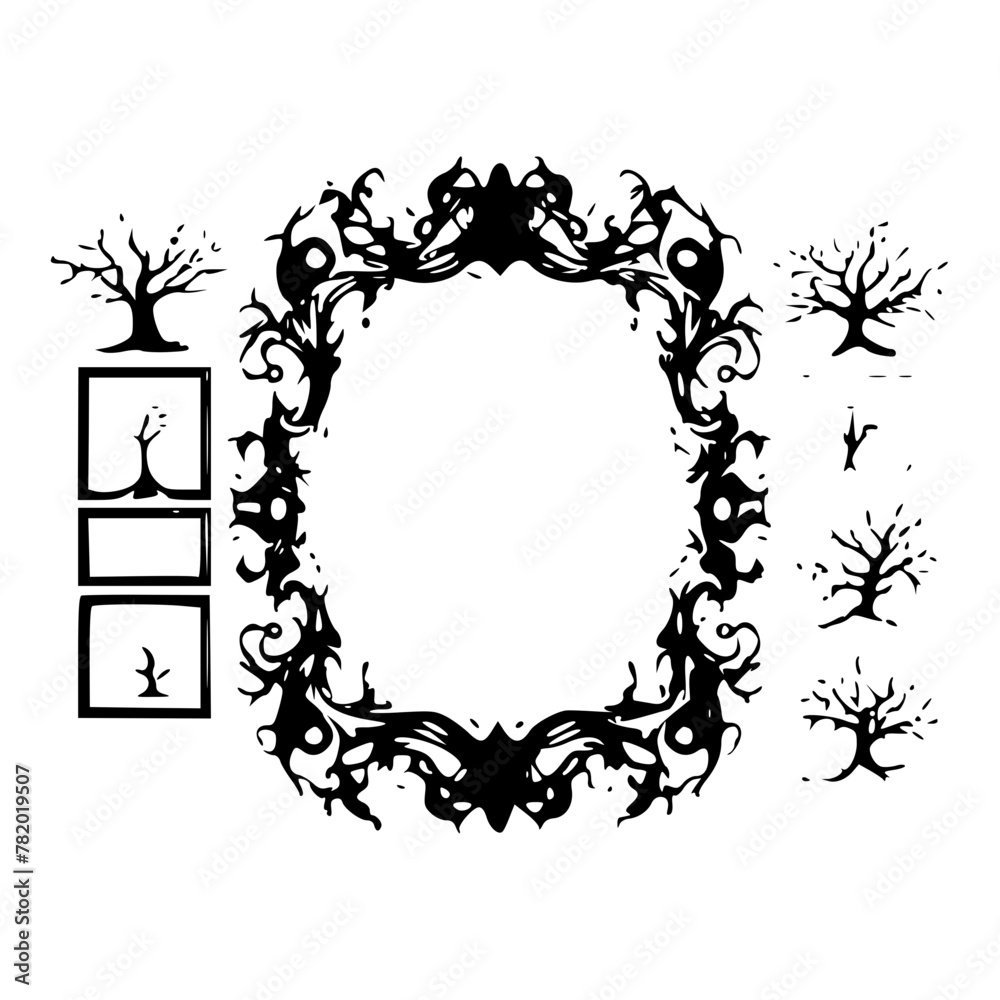 Double Frame SVG, Square Frame Bundle, Double Border, Rectangle, Circle ...