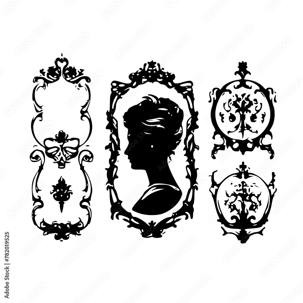 Double Frame SVG, Square Frame Bundle, Double Border, Rectangle, Circle ...