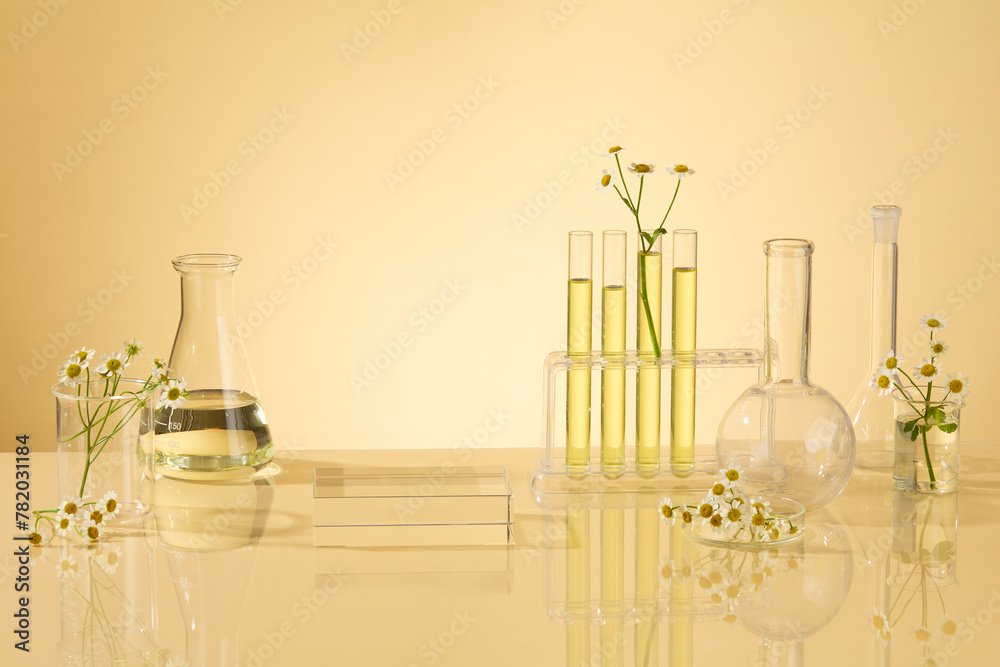 Stage showcase on pedestal to display product extracted from Daisy ...