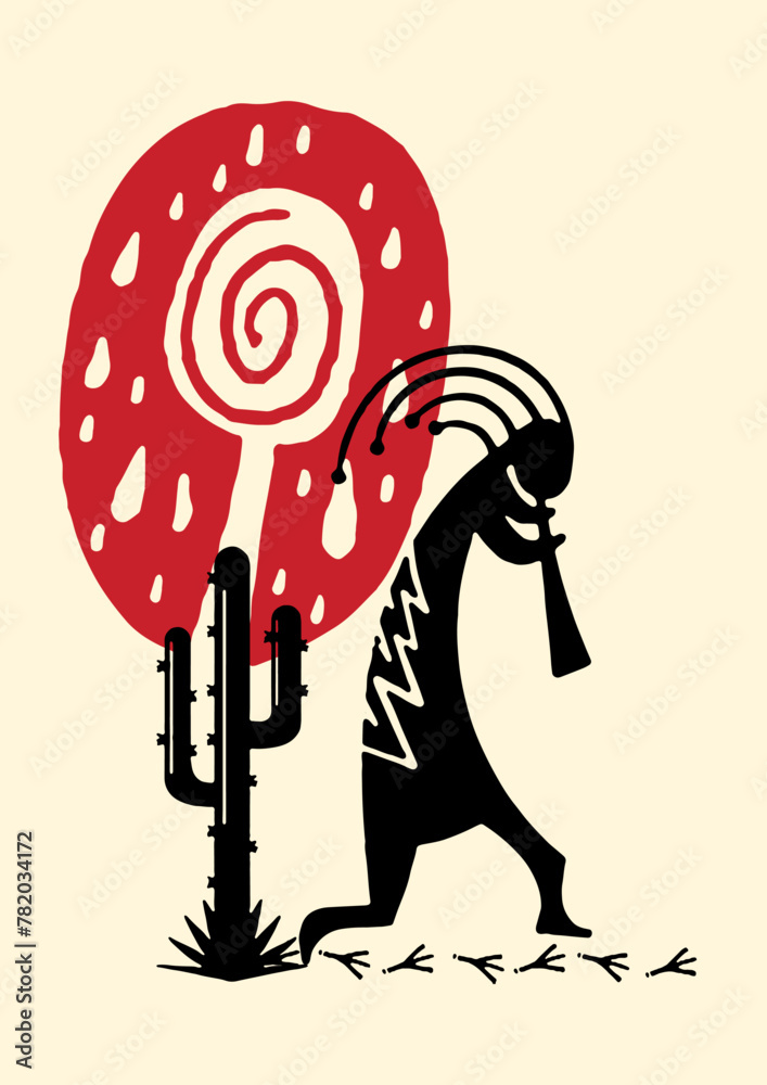 Rhythm of the Ancestors: A Captivating Kokopelli Scene - Musician of ...