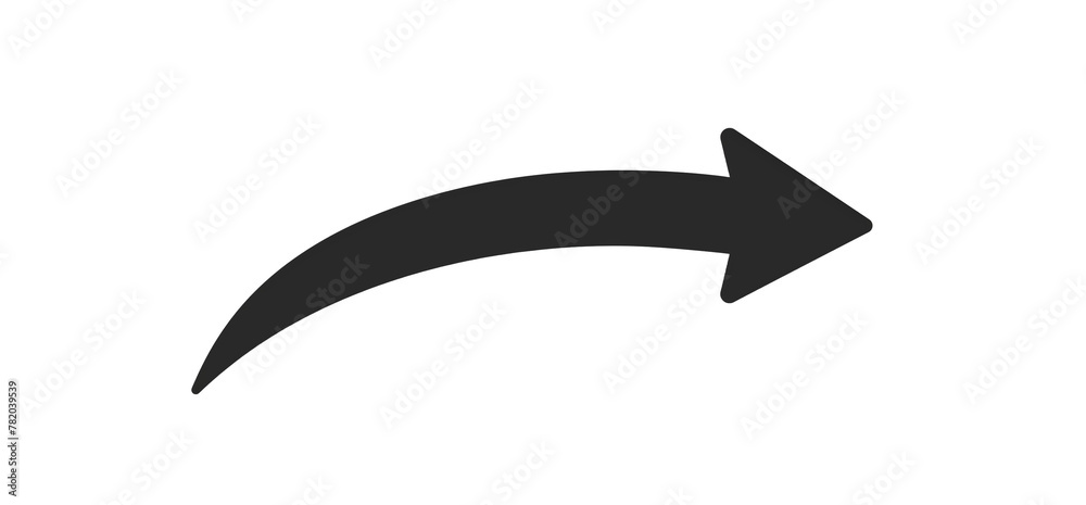 Black right arrow PNG on a transparent background, design illustration ...