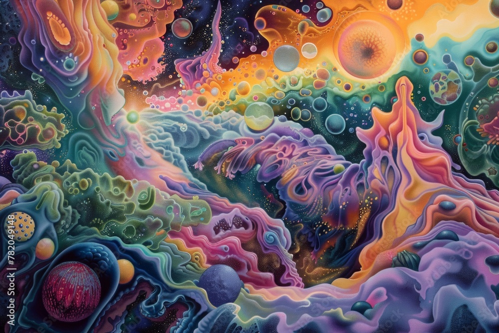 Probiotic regeneration with a stream of restorative bacteria flowing ...