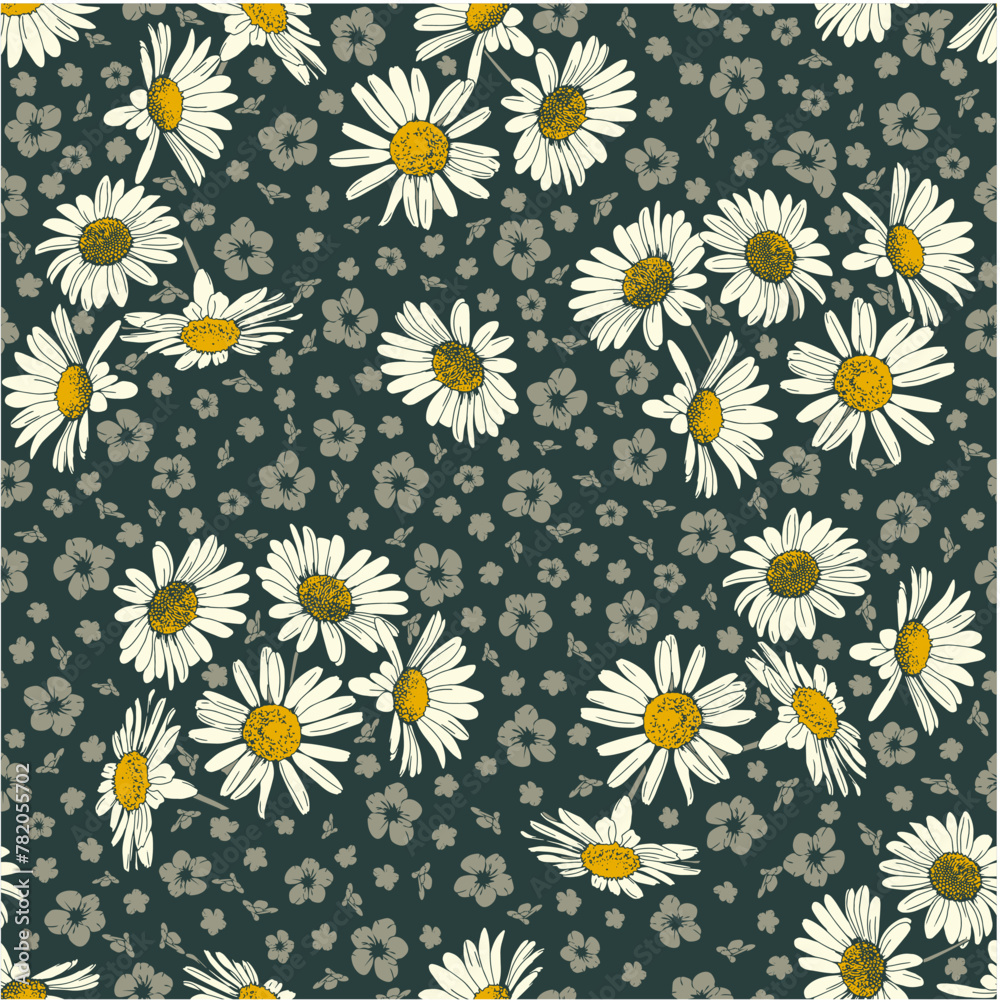 Textile and wallpaper patterns. Working with vector illustrations for ...