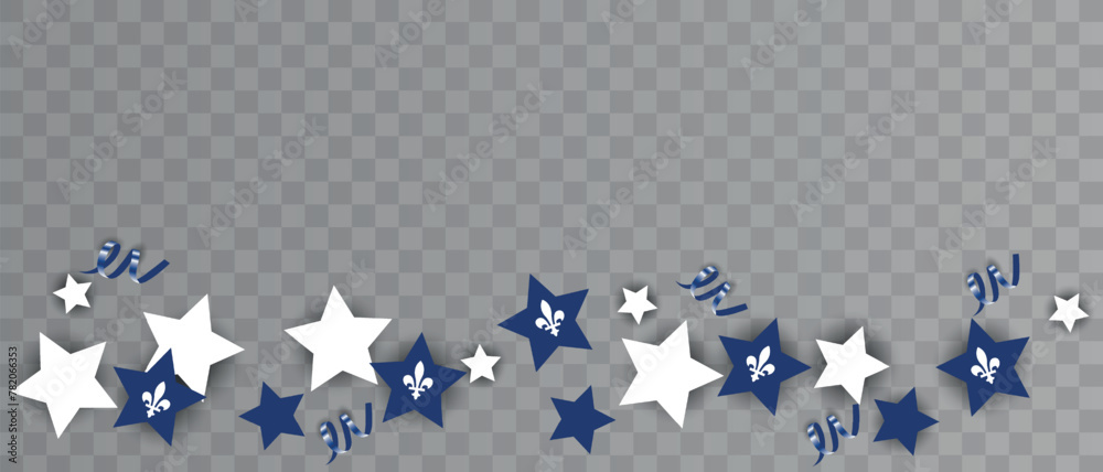 Happy Quebec Day. National holiday of Quebec. Saint Jean-Baptiste Day ...