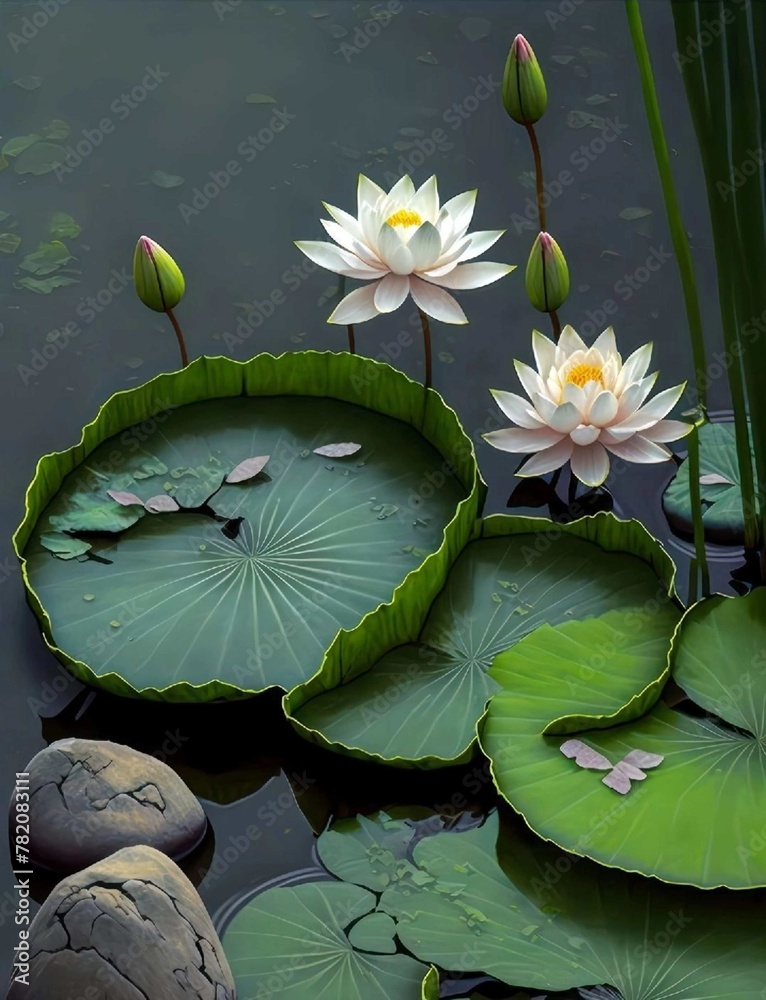 white water lily. Mentioned many times in the Bible, the white lily ...