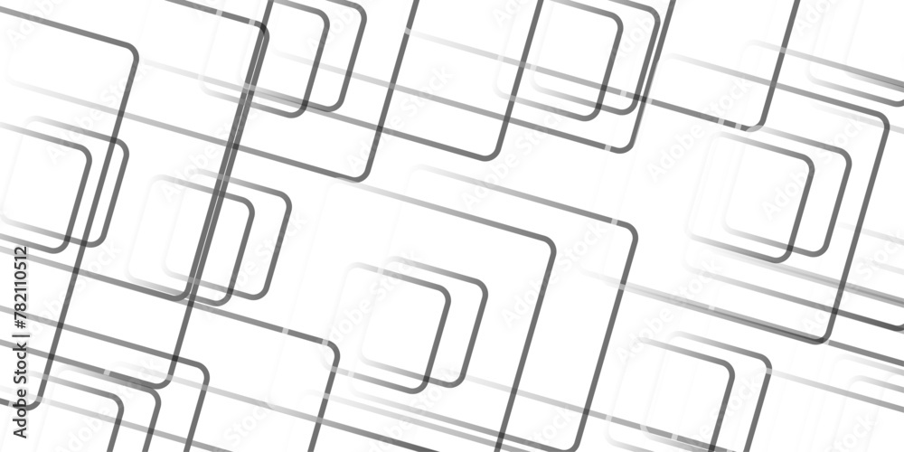 Abstract grey lines on white background with luxury shapes architecture ...