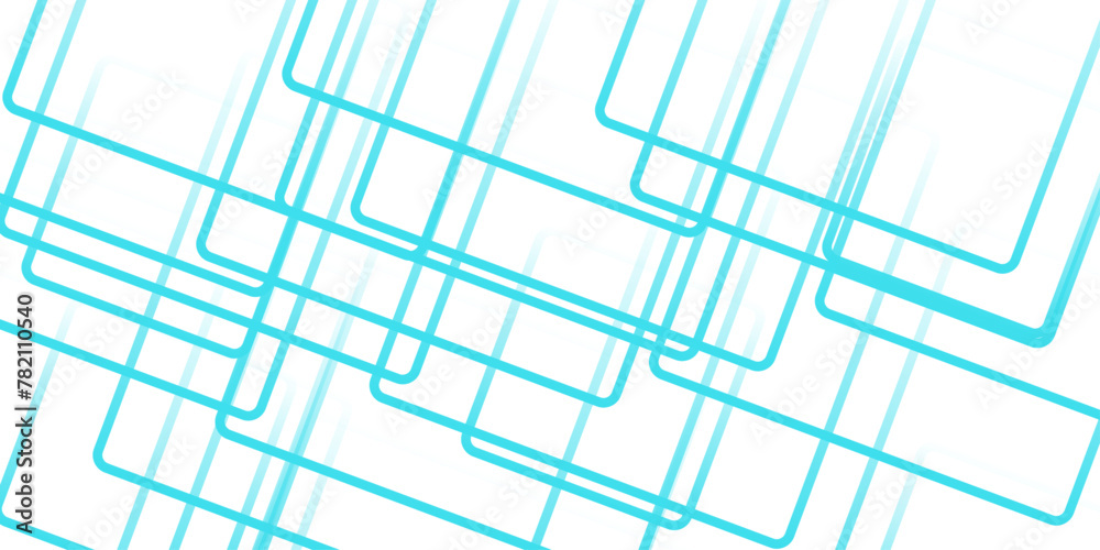 Abstract blue lines on white background with luxury shapes architecture ...