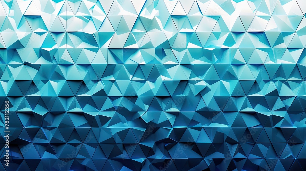 Repeating isosceles triangles in a gradient of ocean colors Stock ...