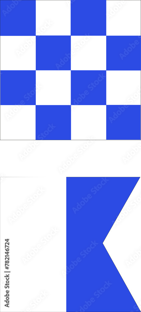 Combinaisons alphabétiques des drapeaux du Code maritime international ...