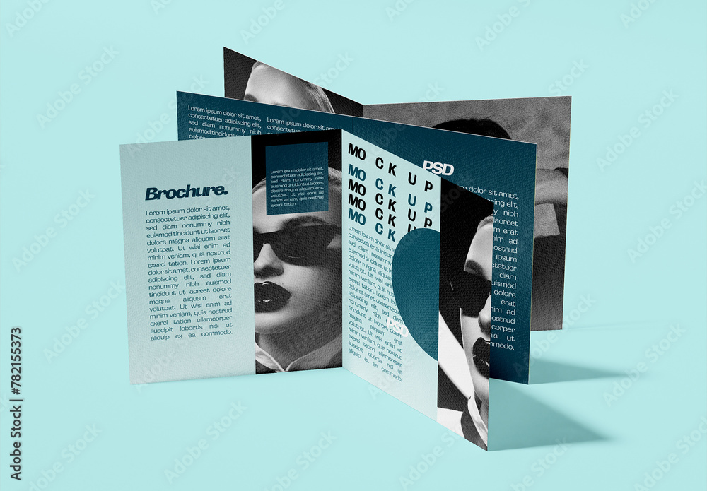Standing Brochure Mockup Stock Template | Adobe Stock