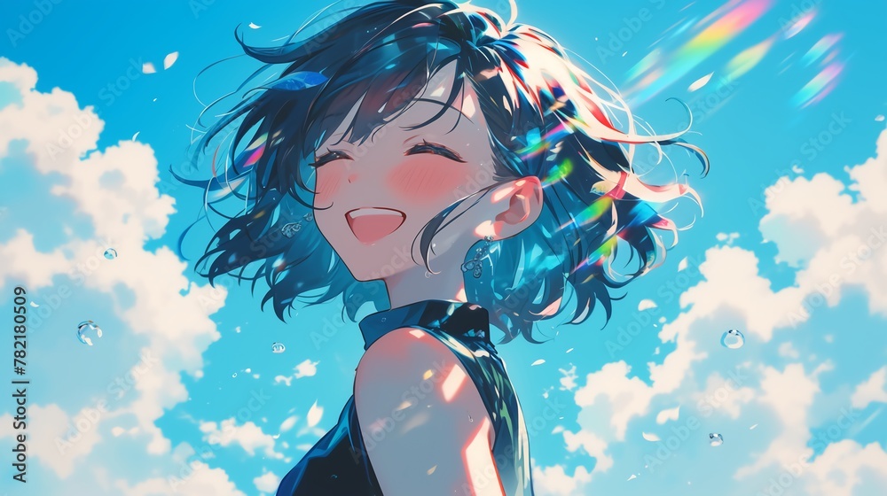 Joyful Anime Idol: Ethereal and Charismatic Girl with Magical Vibes ...