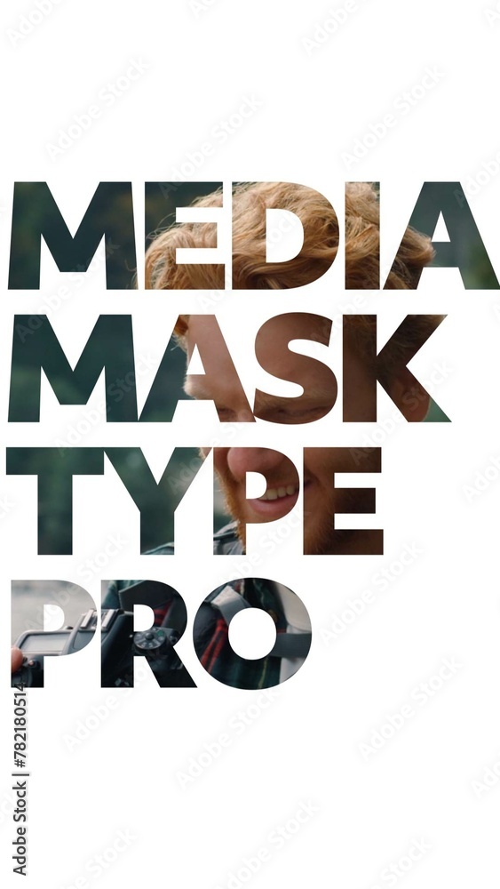 Vertical Media Mask Type Pro Stock Template | Adobe Stock