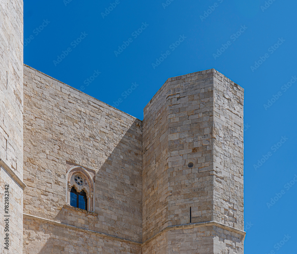 View of Castel del Monte, the famous castle built by the Holy Roman ...