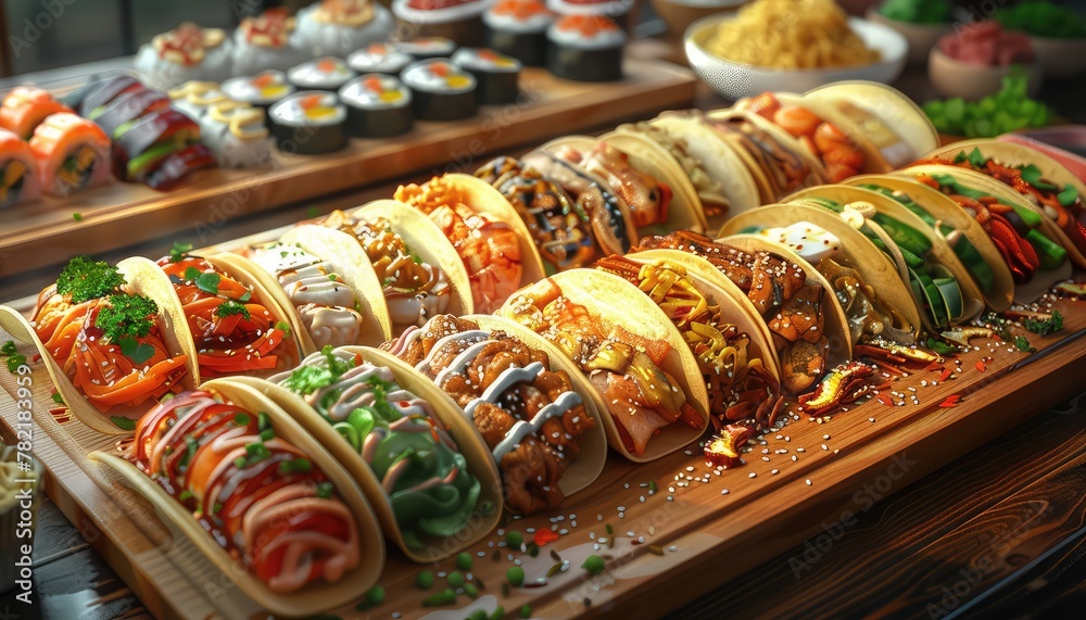 Asian Street Food Fusion, Design a concept for a food truck that brings ...