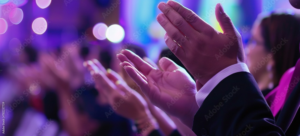 Exciting applause moment: the audience expresses admiration and ...