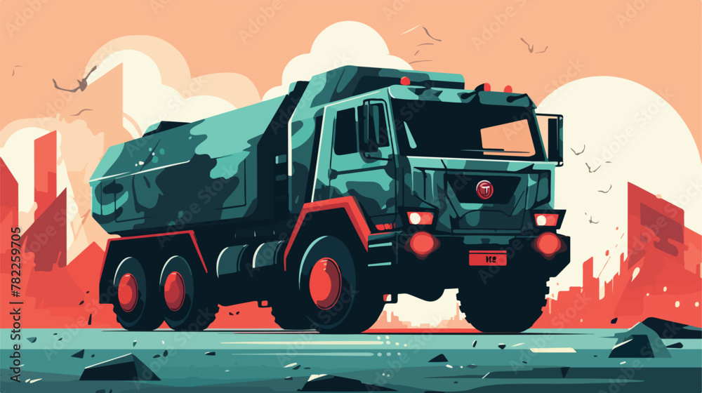 Attack 2d flat cartoon vactor illustration isolated Stock Vector ...