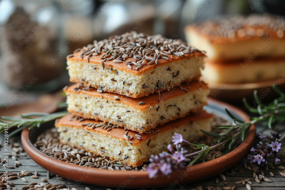 Caraway seed cake. Seed cake is a traditional British cake flavoured ...