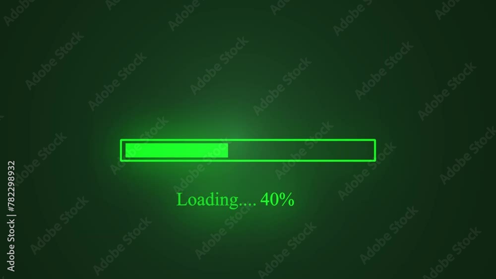 Loading animation. Loading neon circles icon on black background video ...