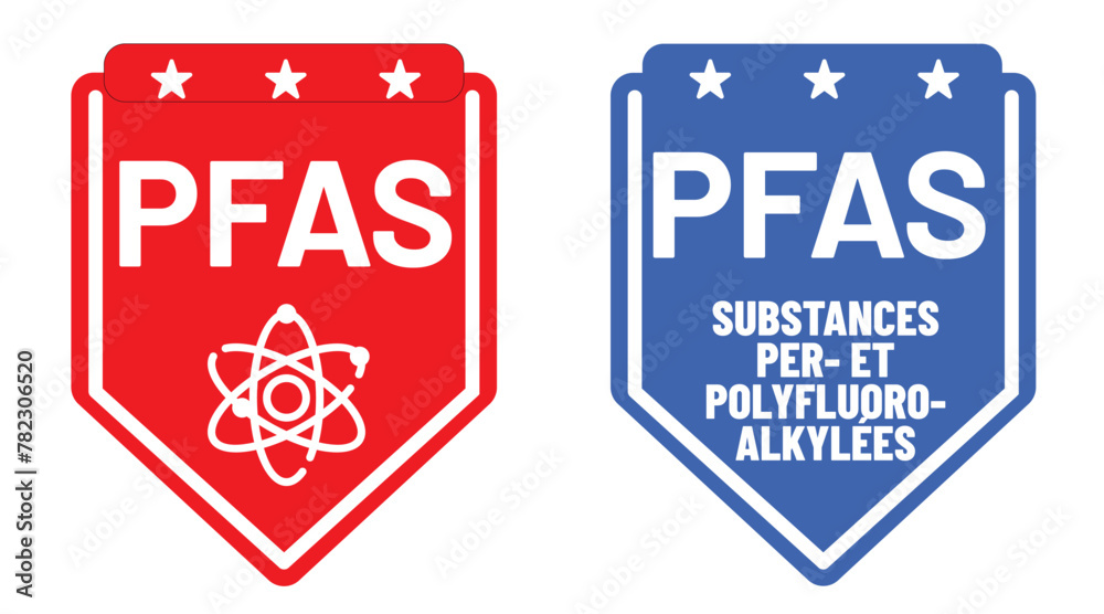 PFAS - perfluoroalkylés et polyfluoroalkylés Stock Vector | Adobe Stock