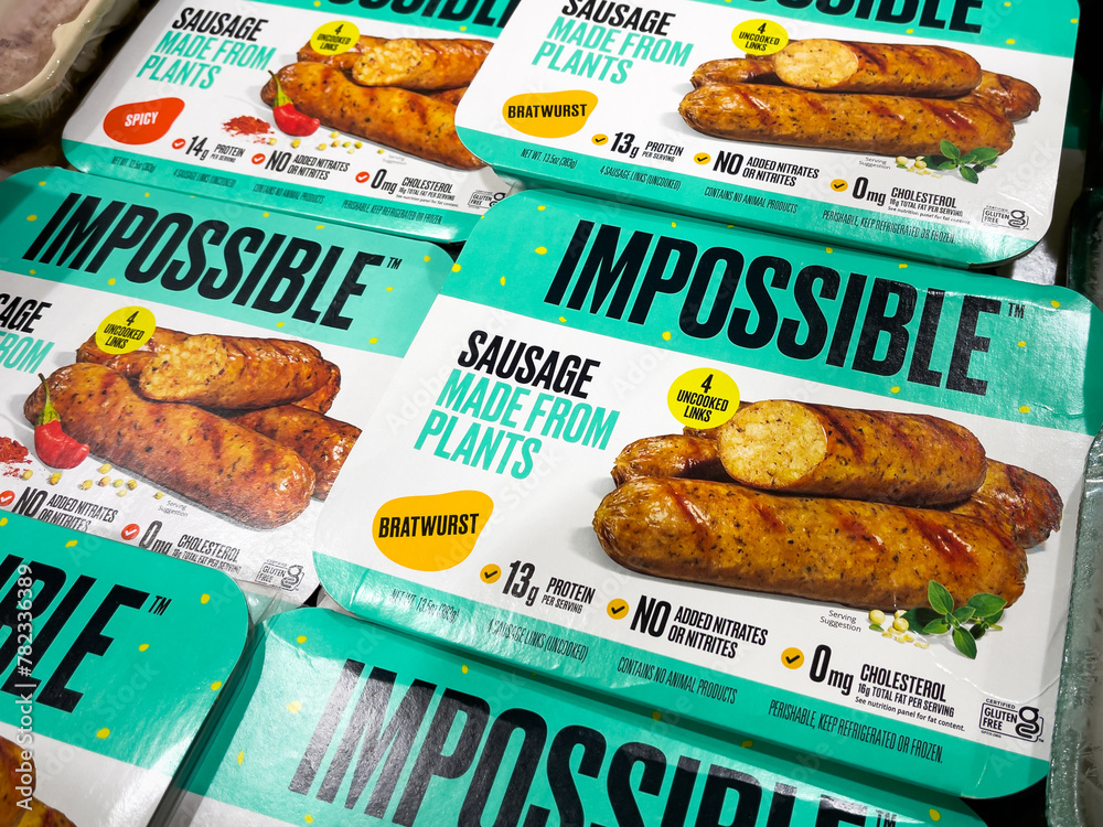 NORTH PORT, FLORIDA - APRIL 11, 2024 : Impossible Foods - Impossible ...