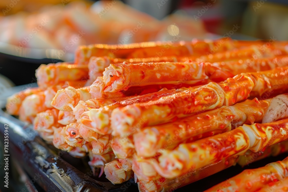 Fake seafood sticks also known as crab sticks are imitation crab or ...