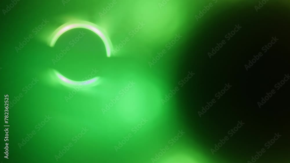 Neon colorful pc processor cooler rotating close-up. Neon system unit ...