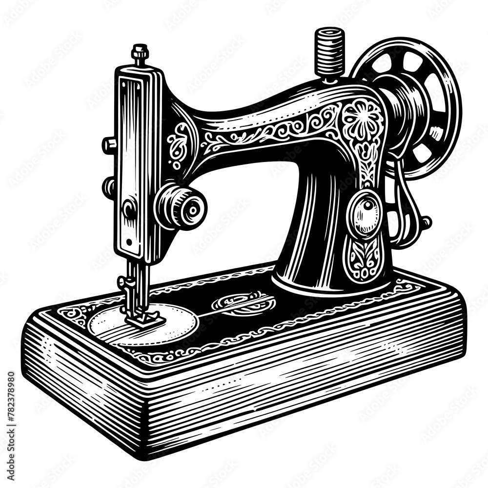 classic vintage sewing machine, perfect for tailoring and craftsmanship ...