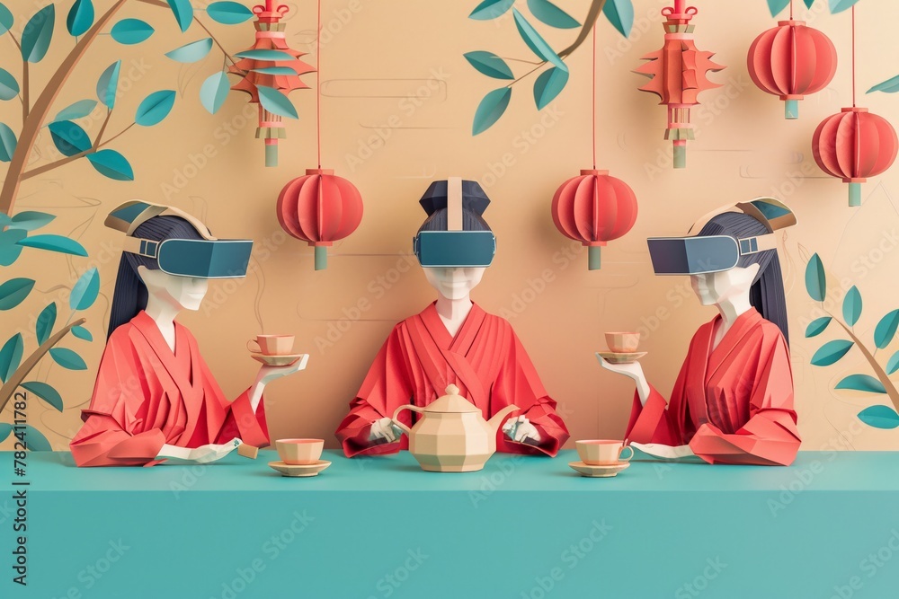 Tea Tasting in Virtual Reality A traditional tea tasting ceremony ...