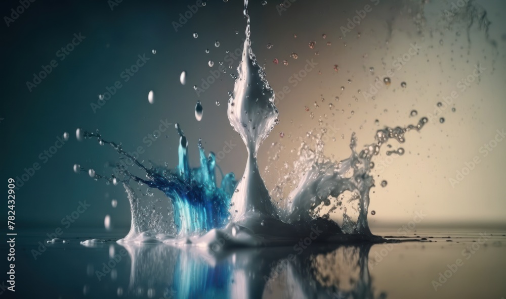 Water Drop Splashing into Calm Water - Captured with Ultra High-Speed ...