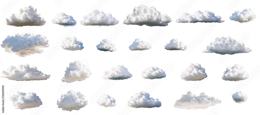 Realistic photo of clouds isolated on transparent alpha background ...